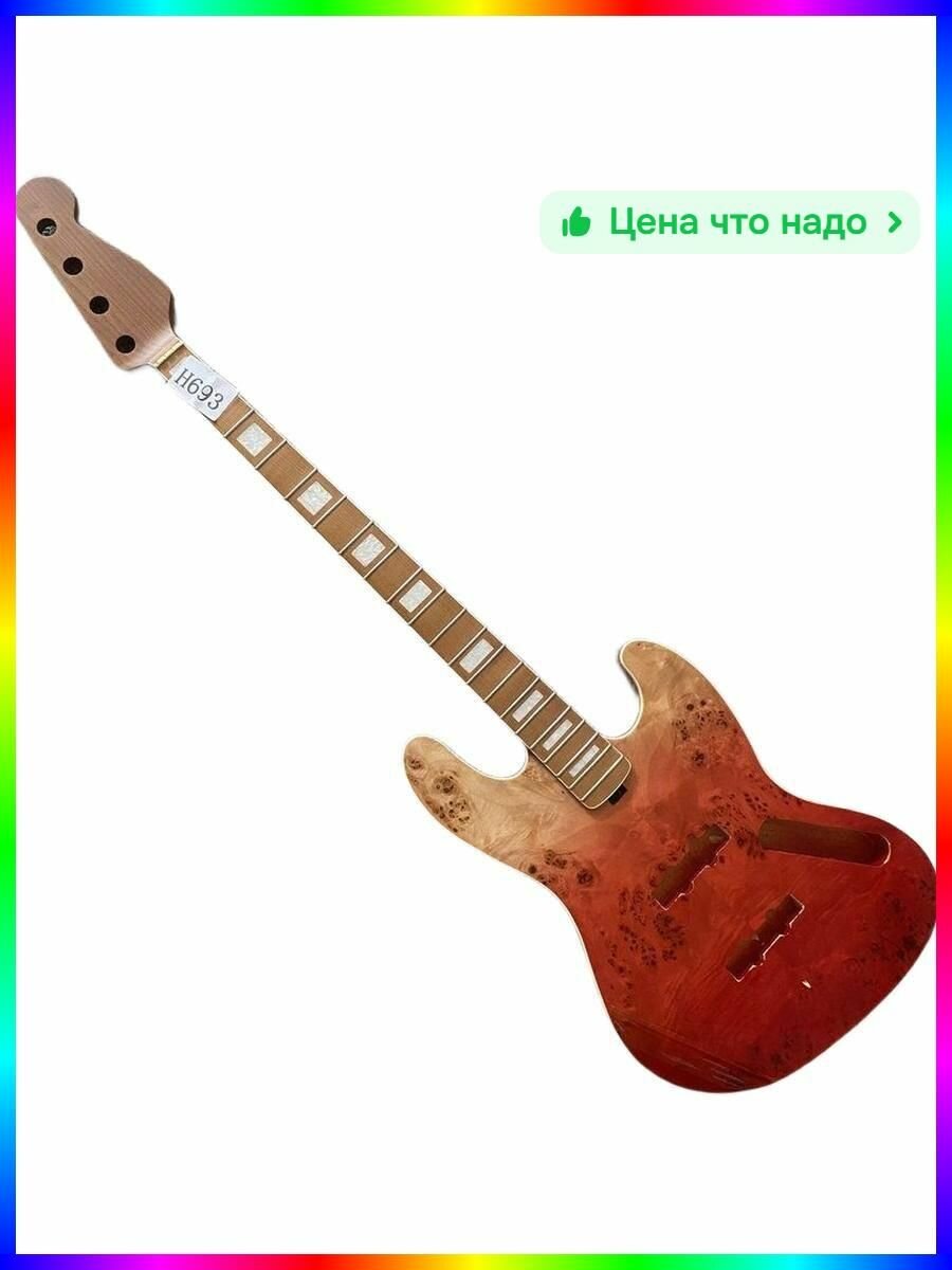 4-струнная бас-гитара полуфабрикат из американской ольхи-Аксессуар для оркестра