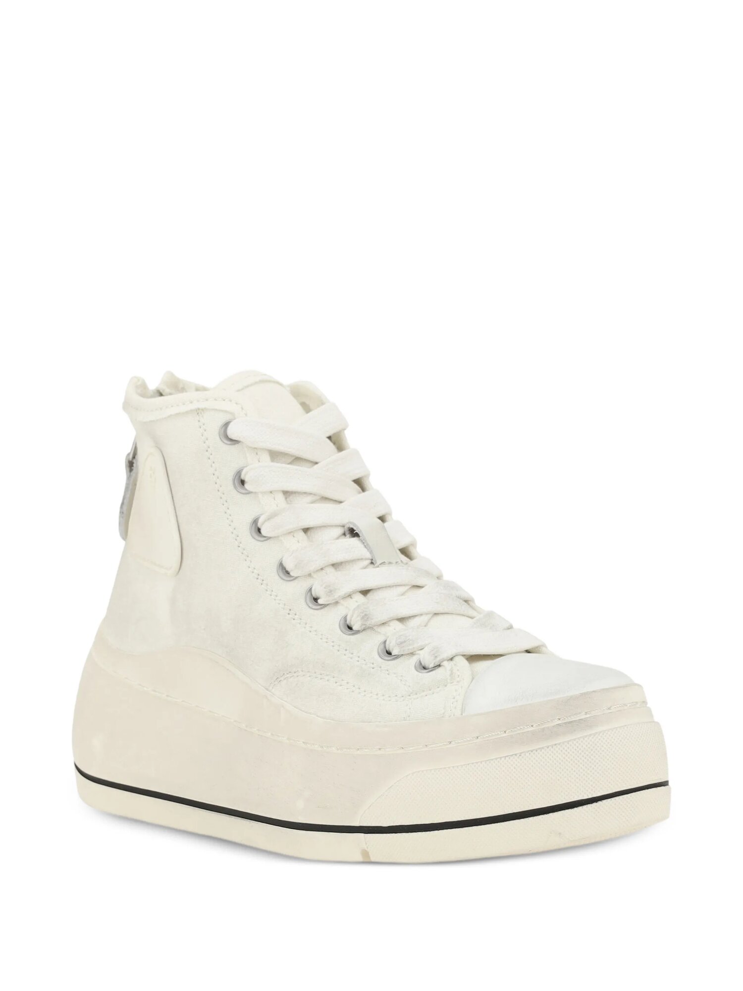 Кроссовки R13 Back-zip high-top sneakers, размер 8, white — фото 1