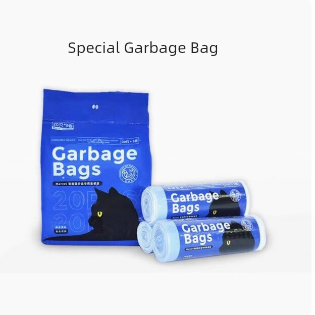 Birds Singing and Flowers Blooming Cat Litter Box Garbage Bags, Smart Cat Toilet Special Disposable Cat Litter Bags,