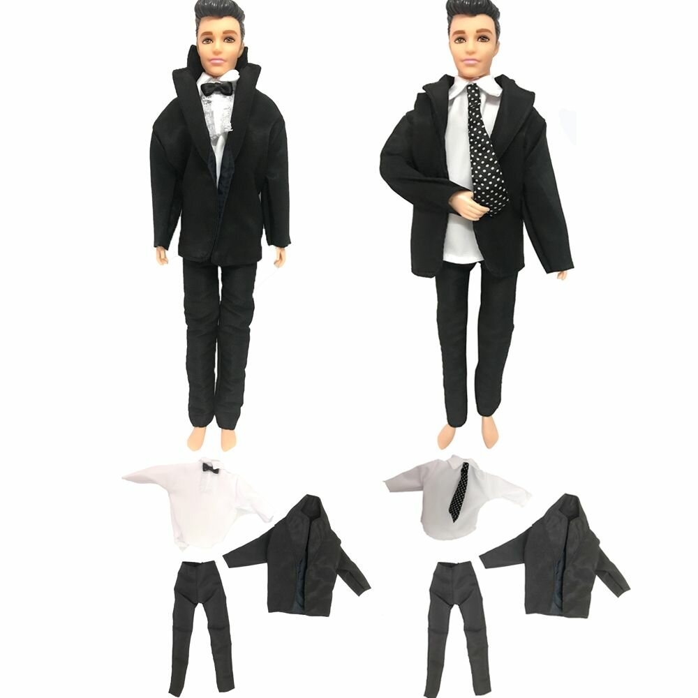 2 Комплекта одежды для куклы Кен, 1/6 Мужской куклы-жениха, деловой костюм