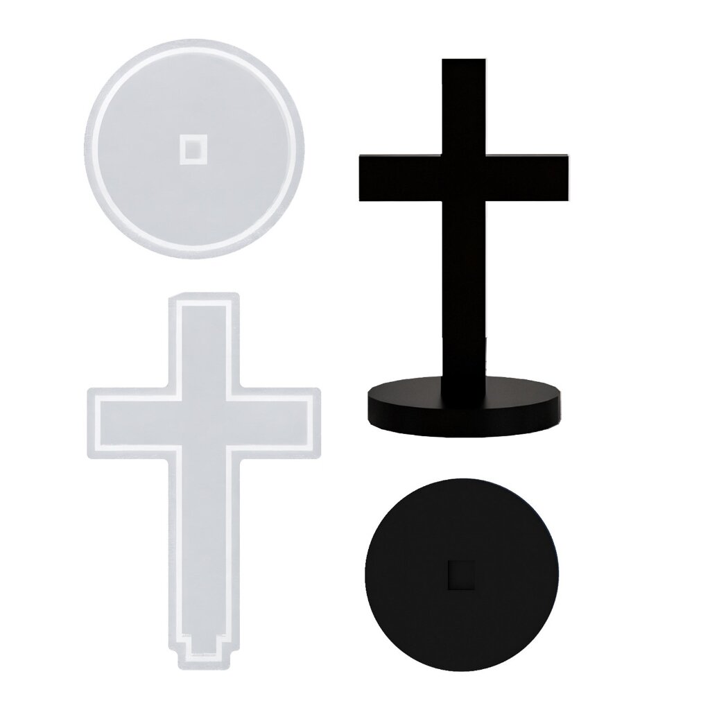 Прочная Силиконовая форма для декоративных крестов Силиконовая форма Для декоративных крестов Идеально подходит для любителей поделок и дизайнеров дома