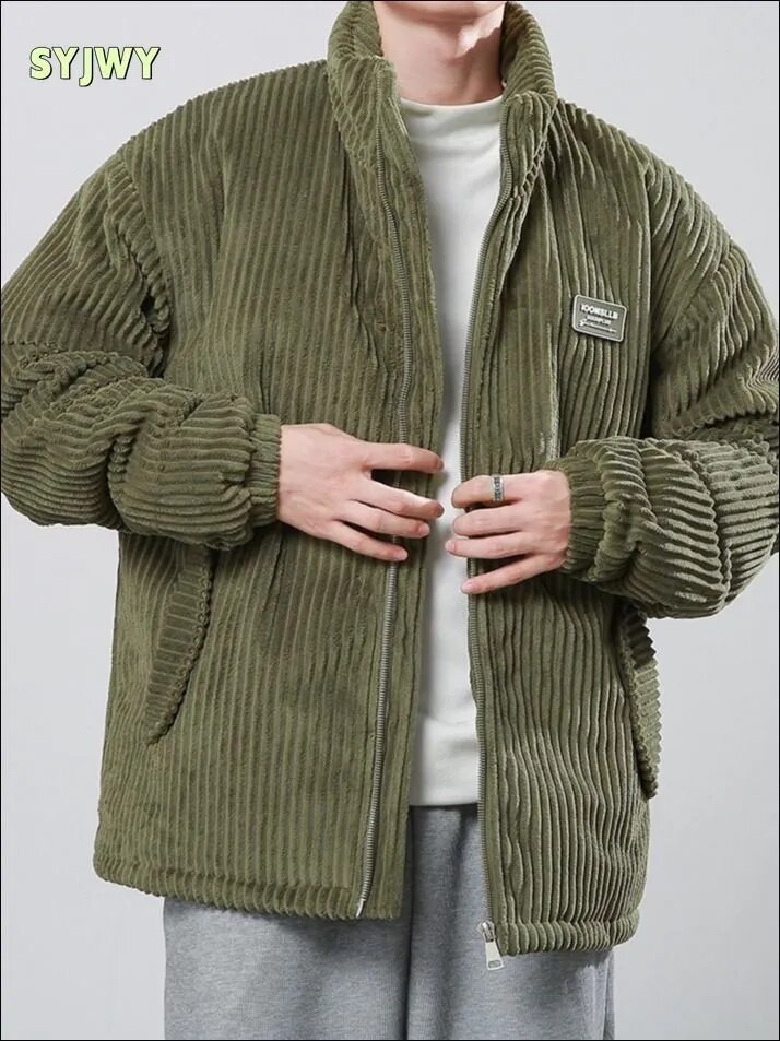 Куртка Осенне-зимняя вельветовая куртка в стиле ретро из толстой ветрозащиты