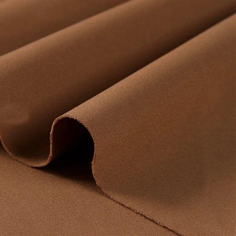 Трикотажная ткань Коричневая, 93% Polyester, 7% Spandex, 0.5 метра