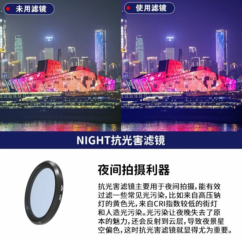 NIGHT фильтр для ночной съемки, CHENYIQING