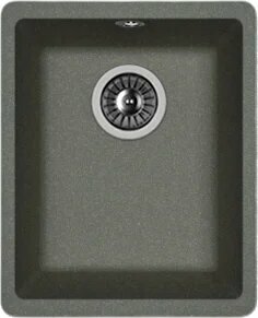 Мойка кухонная Florentina Вега 300 прямоугольная, 34x42, мойка для кухни, встраиваемая снизу, матовая, черная