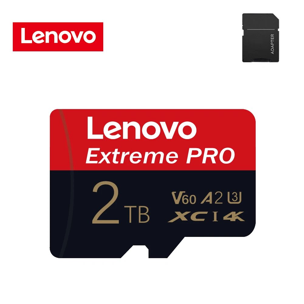 Lenovo карта памяти Micro SD 128 ГБ / 256 ГБ / 512 ГБ / 1 ТБ / 2 ТБ 2TB