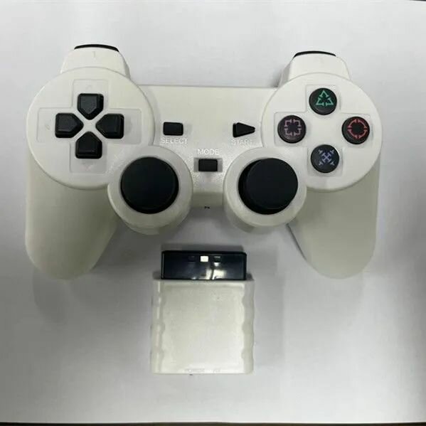 Bluetooth Беспроводной Геймпад Контроллер Для Sony PS2 2.4G Вибрация Контроллер Для Пластика 2 Джойстик, белый