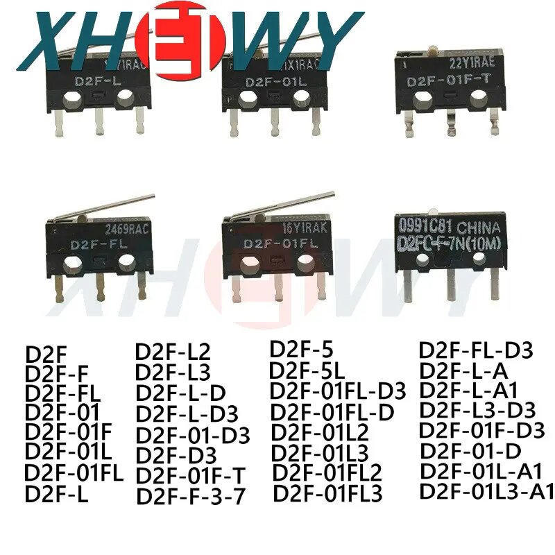 Переключатель D2F-F 01 01L 01F 01FL MURDTD 10PCS, D2F-L2