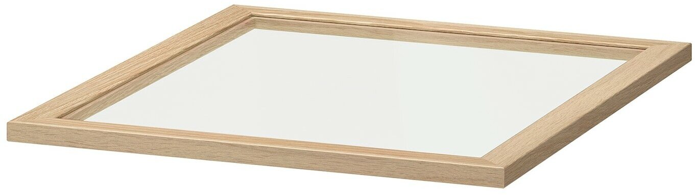 Полка стеклянная, под беленый дуб, 50x58 см IKEA KOMPLEMENT комплимент