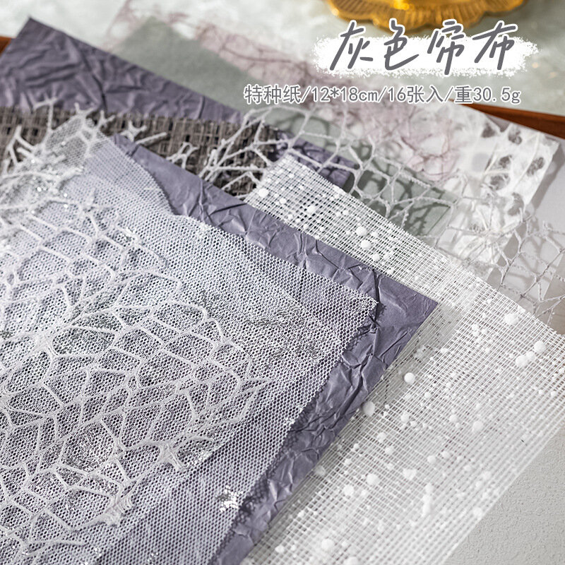 Материал для DIY Pain Pack, фоновый материал, бумага, ретро, сетка, синяя основа, бумага для журнала, коллаж, декоративная бумага Gu Mei