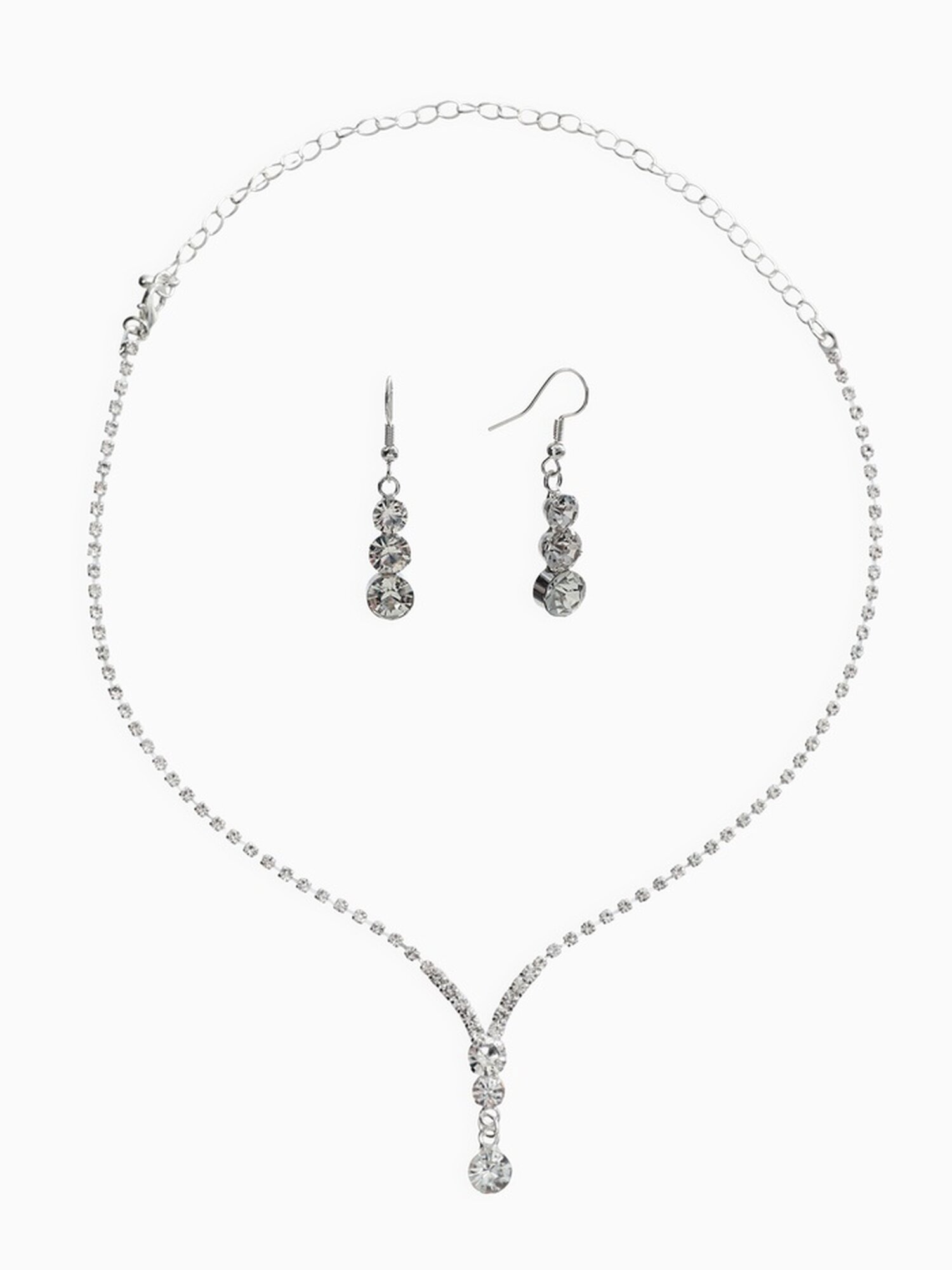 Комплект бижутерии: серьги, колье