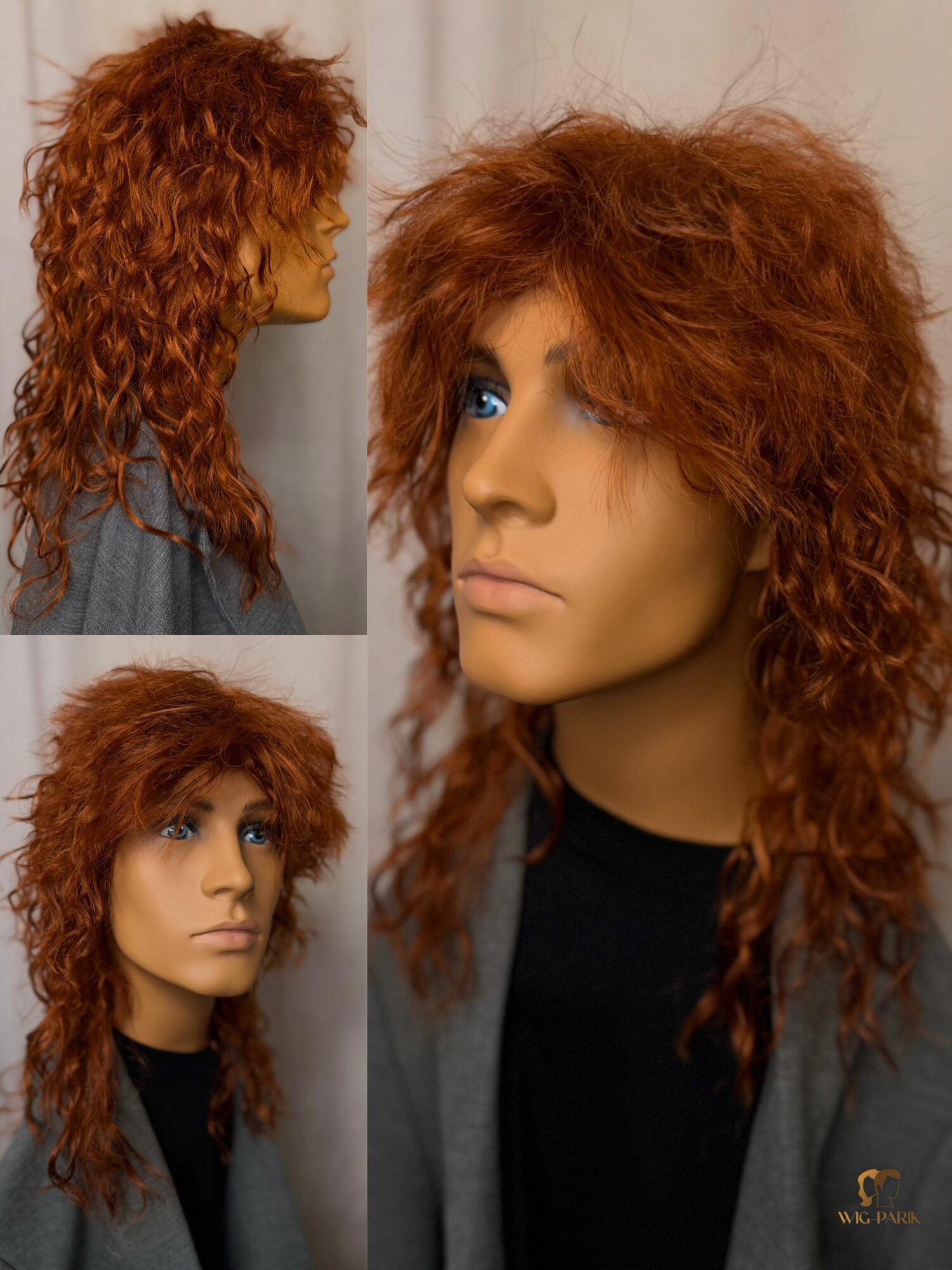 Парик мужской длинный рыжий