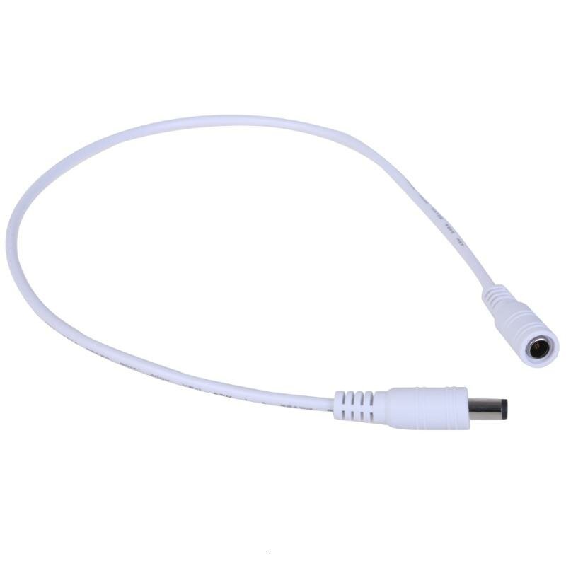 Кабель-удлинитель питания 5,5x2,1 мм, Белый - 1m