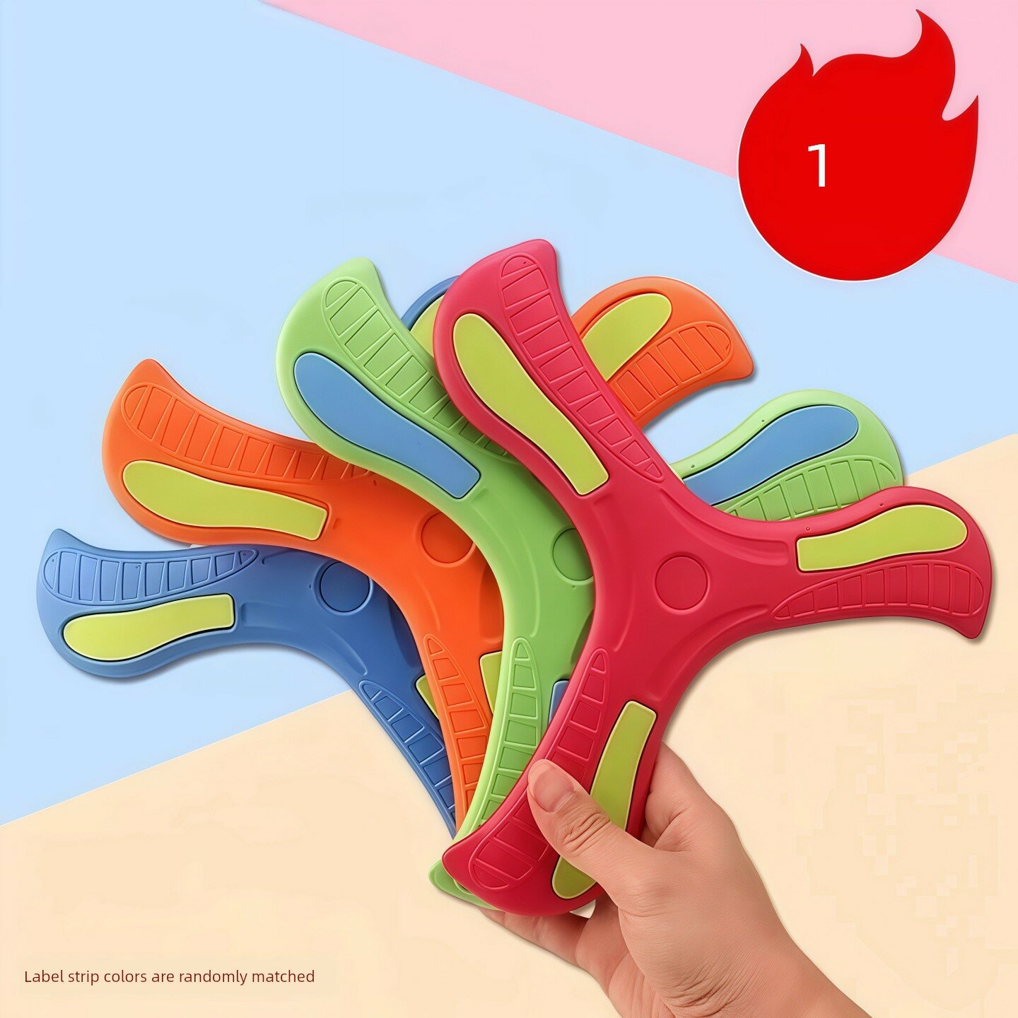 Детский бумеранг, метаный вручную, большая игрушка, которая летает назад и не разбивается, уличная интерактивная