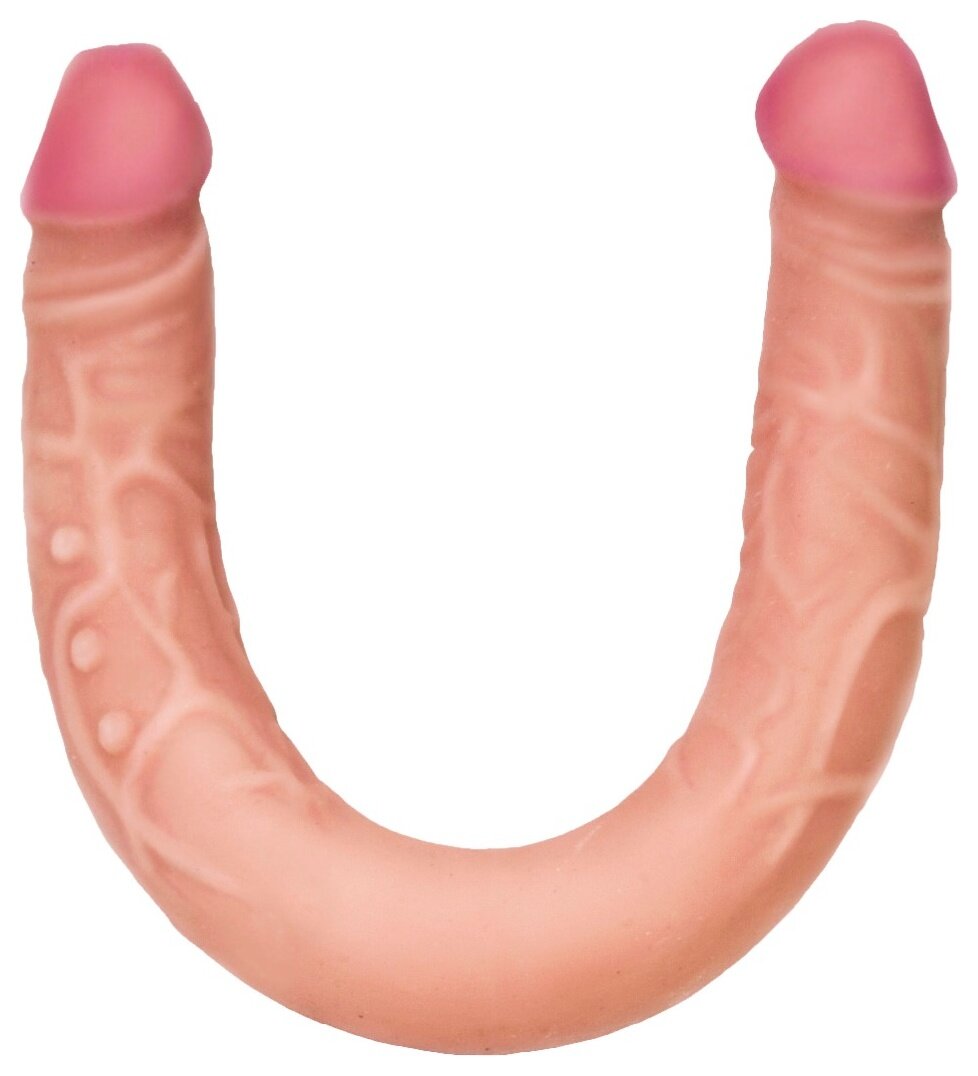 Двусторонний фаллоимитатор из киберкожи 47,7 см А