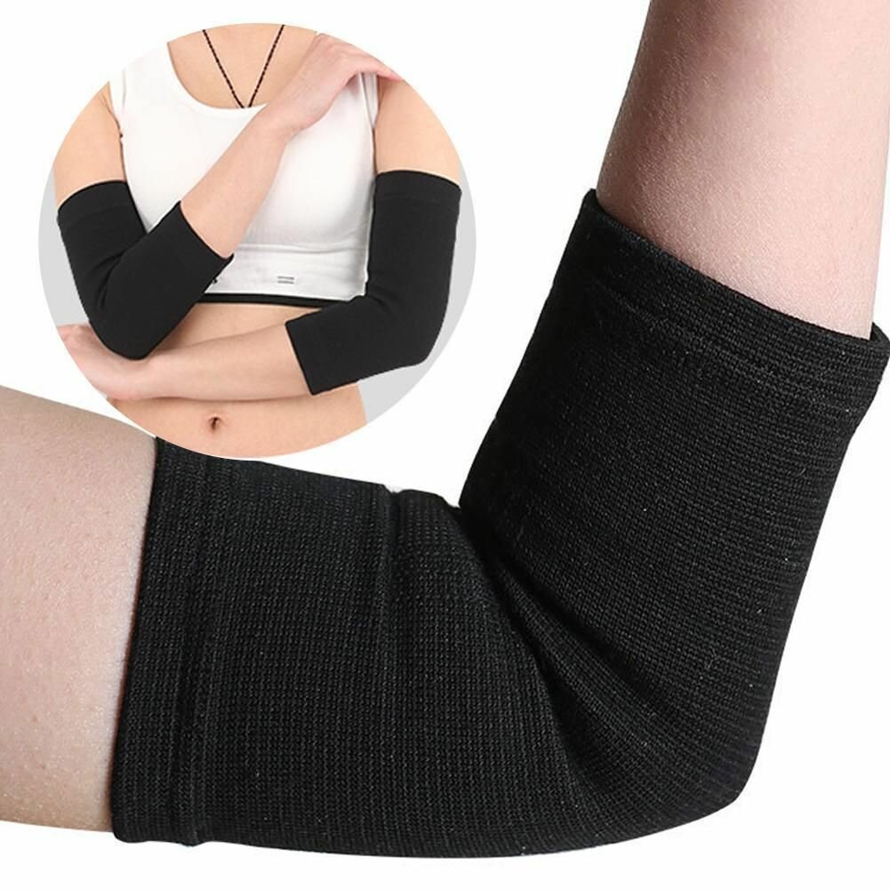 Бандаж на локтевой сустав 2 шт, эластичные налокотники ортопедические размер L/S , для спорта, компрессионный фиксатор для защиты локтя