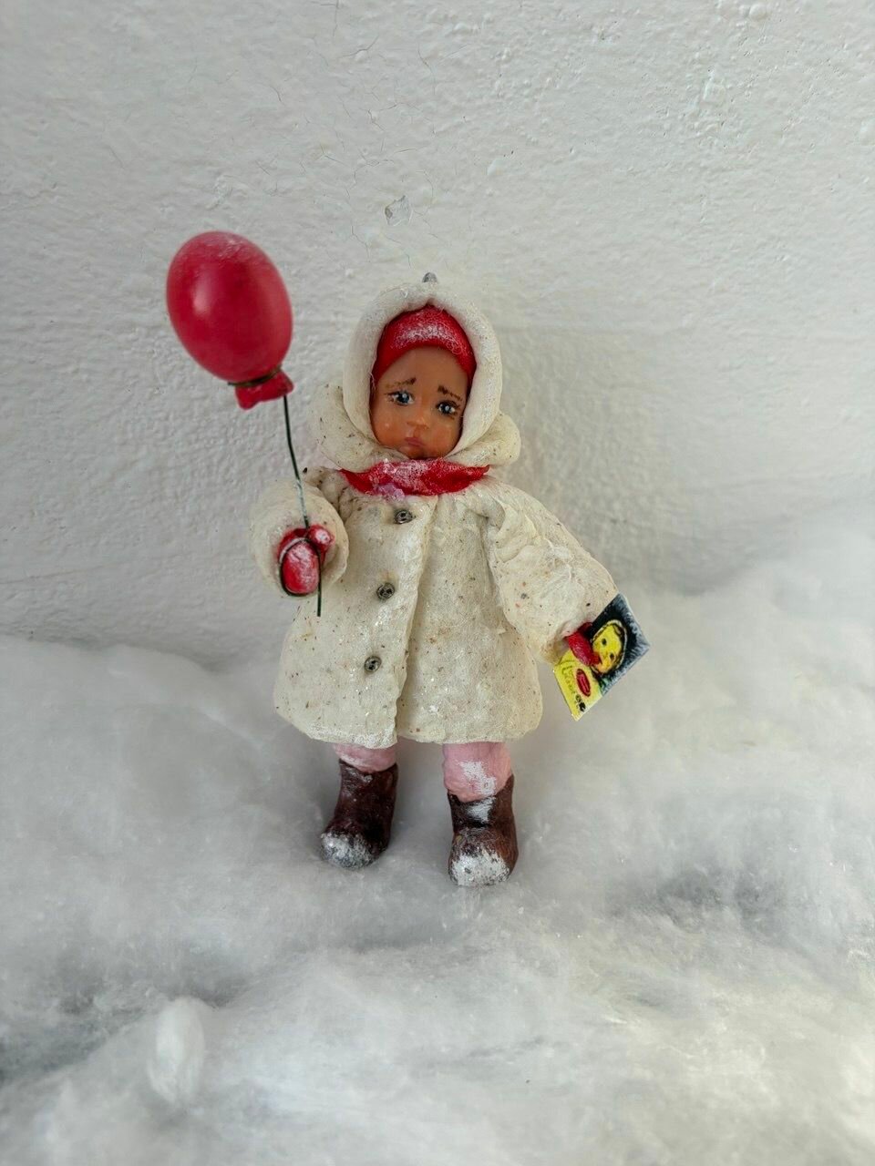 Ватная игрушка новогодняя