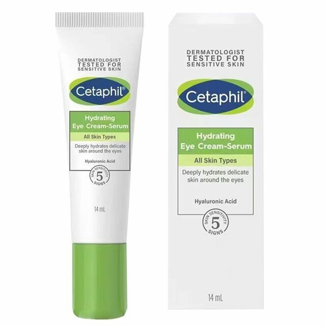 Cetaphil Hydrating Eye Cream-Serum With Hyaluronic Acid глубоко увлажняет нежную кожу вокруг глаз