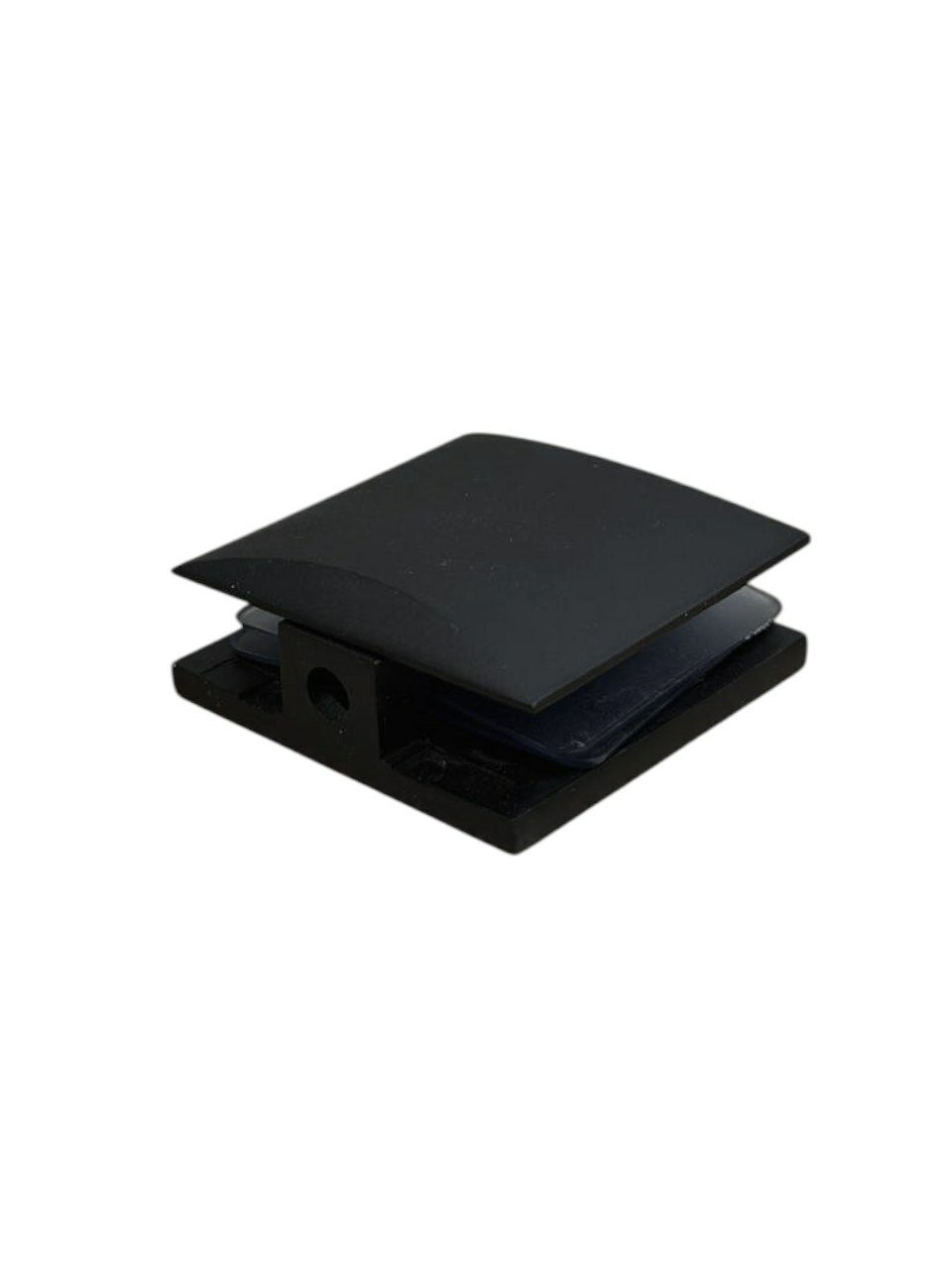 Коннектор стена-стекло черный (2 шт.)