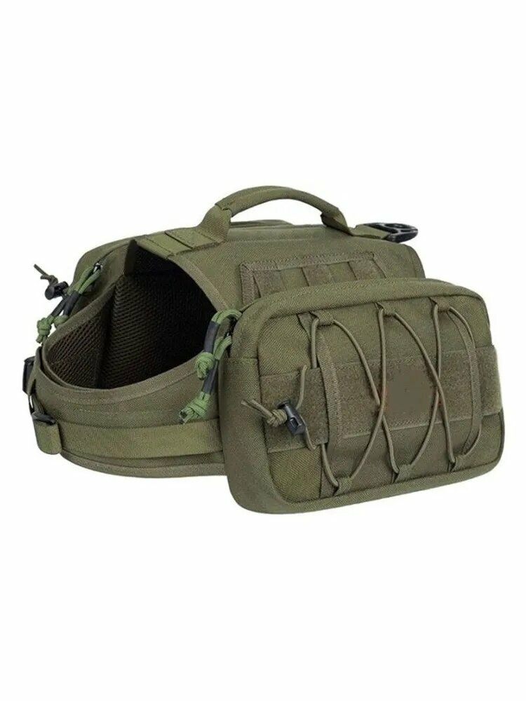 Седельная сумка для собак с боковыми карманами, рюкзак для переноски воды, лакомств и аксессуаров на прогулку