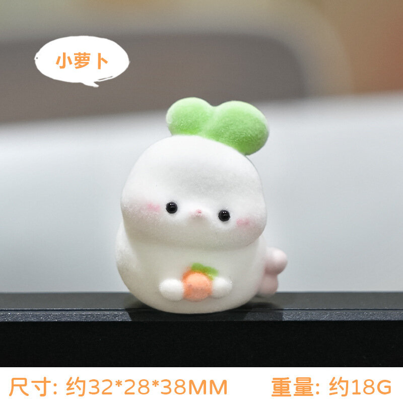 Пушистый плюшевый флокированный высококачественный маленький орнамент для декора компьютерного стола, автомобильного дисплея, креативный подарок