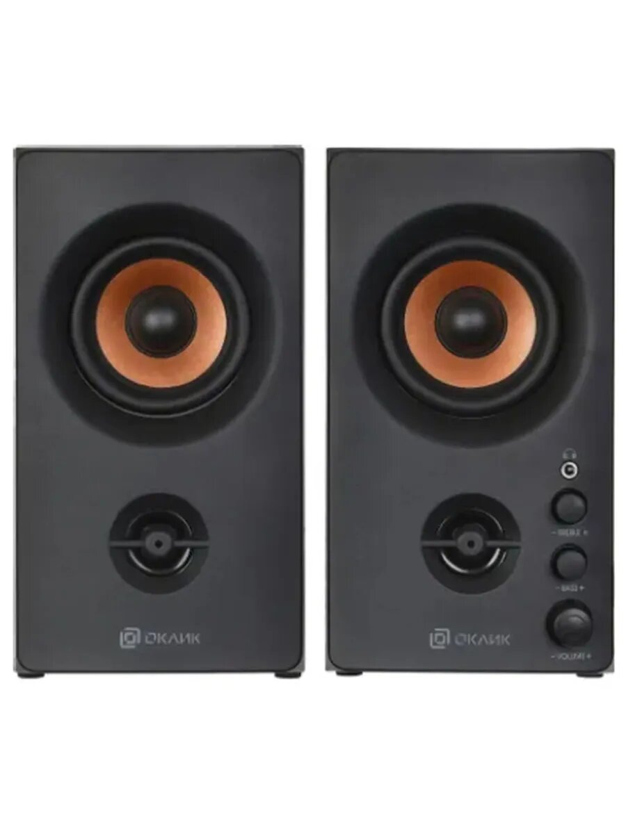 Колонки OK-164 черный - 2.0, 30 Вт