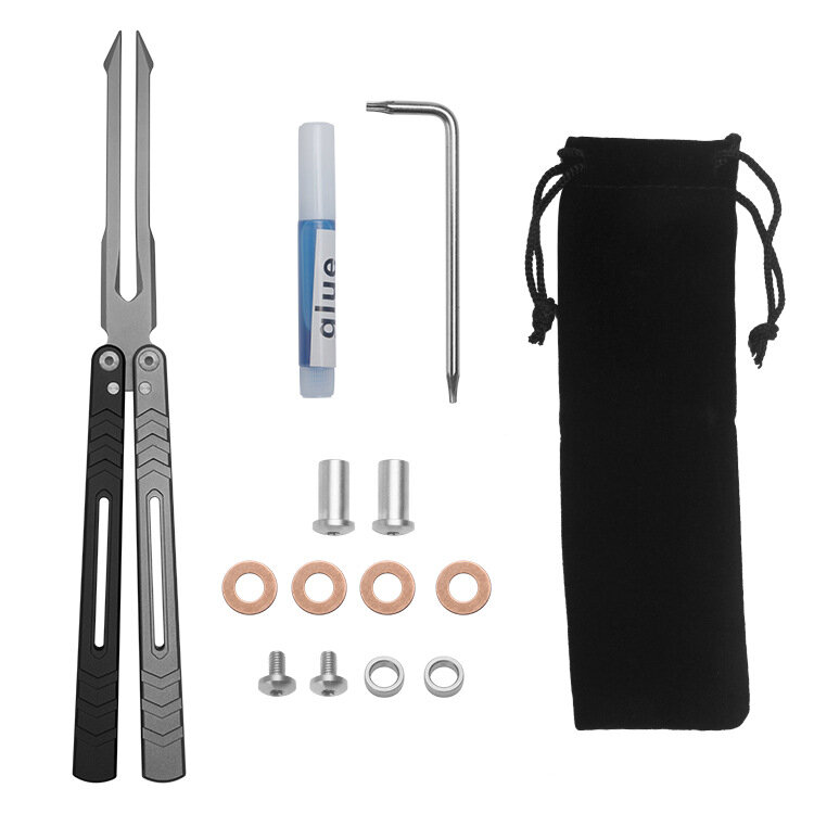 Новый самурайский вилка-бабочка, алюминиевый сплав, метательный нож, периферийное оборудование для игры CSGO, тренировочный нож, не заточенная игрушка, механическая вилка