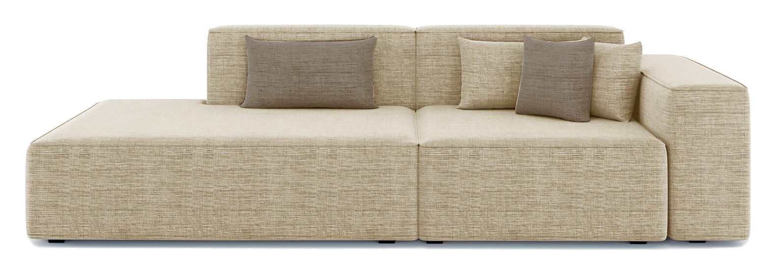 Диван-кровать 4Home Ральф, рогожка Дрим Люкс 1, диван раскладной в гостиную, механизм Еврокнижка