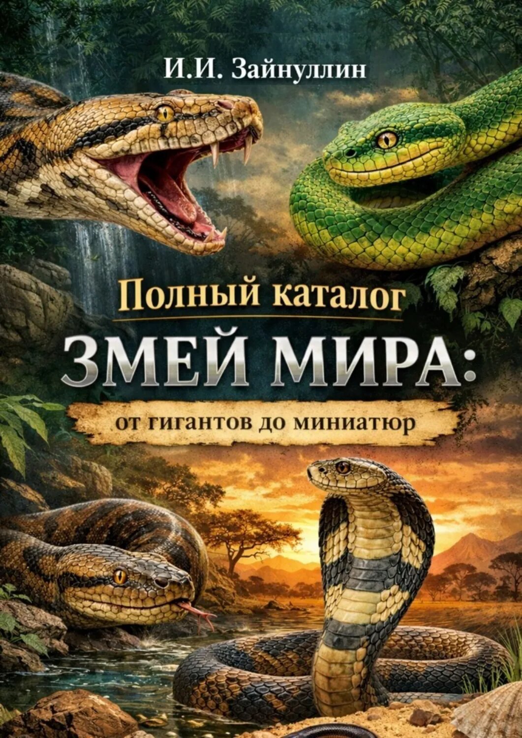 Полный каталог змей мира: от гигантов до миниатюр [Цифровая книга]