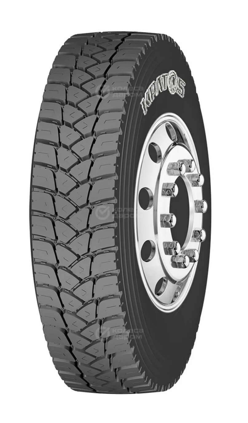 Грузовая шина 315/80 R22,5 KPATOS KDM19+ 20 слойная бескамерная 157/154M Ведущая