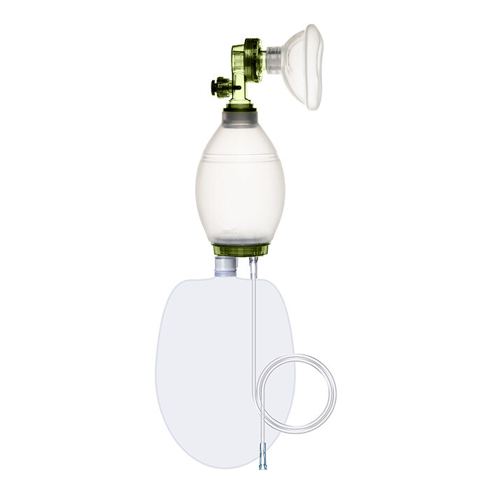 Мешок Амбу TOPMED-550В многоразовый детский, силикон, резерв. мешок 2900 мл, бокс