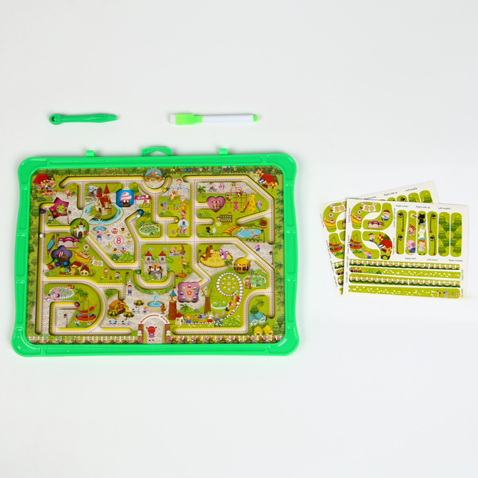 Игровой набор лабиринт "Летний парк", маркерная доска, 2 × 36 × 27,5 см