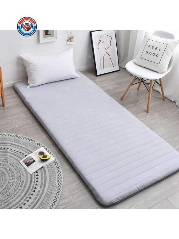 Тонкий складной матрас для студентов и поездок, 60х120х5 см, легкий поролоновый матрас с чехлом-жаккард, гипоаллергенный, без пружин, экономит место при хранении