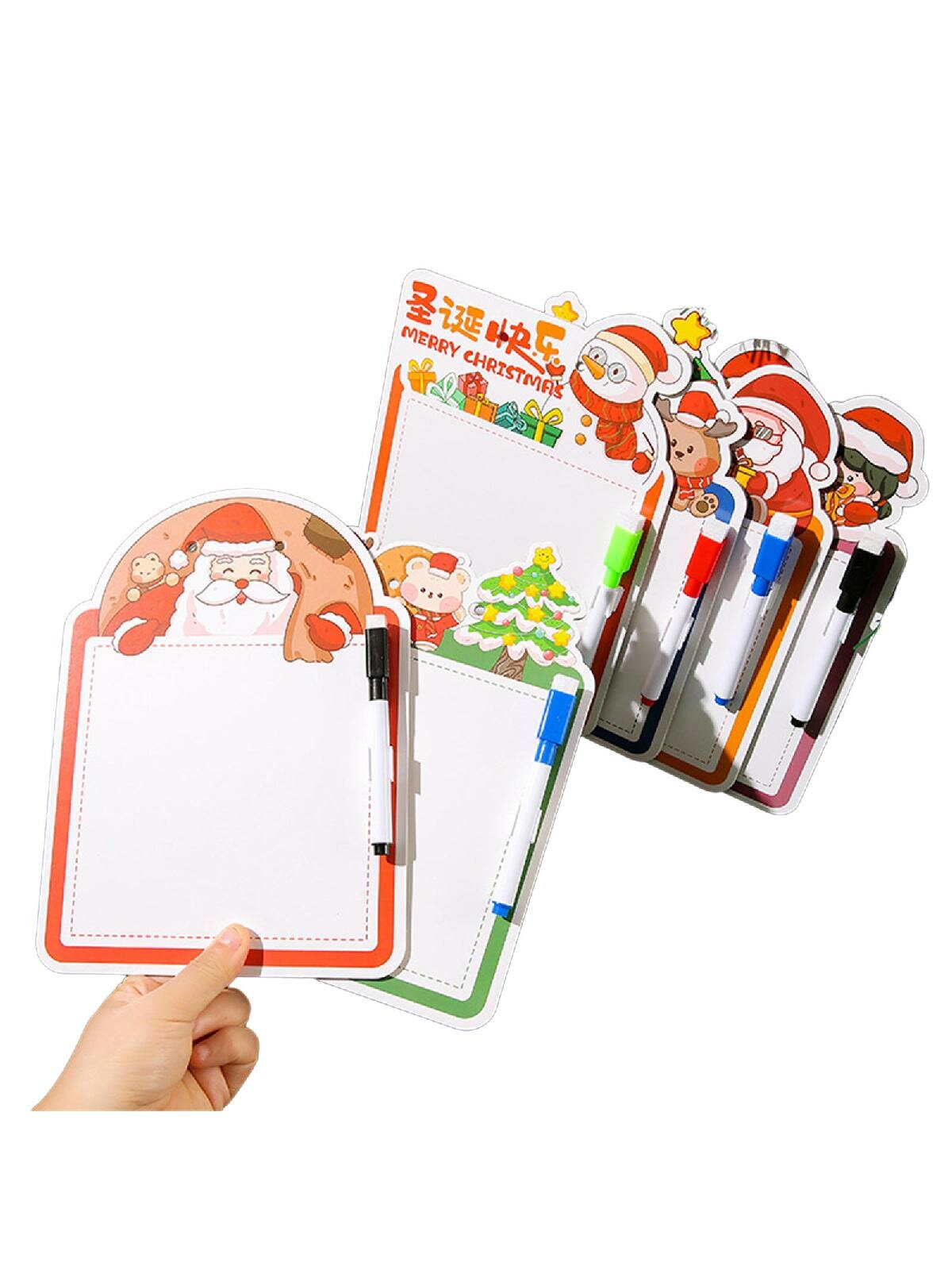 Рождественская двусторонняя стираемая доска для рисования граффити (случайный стиль)