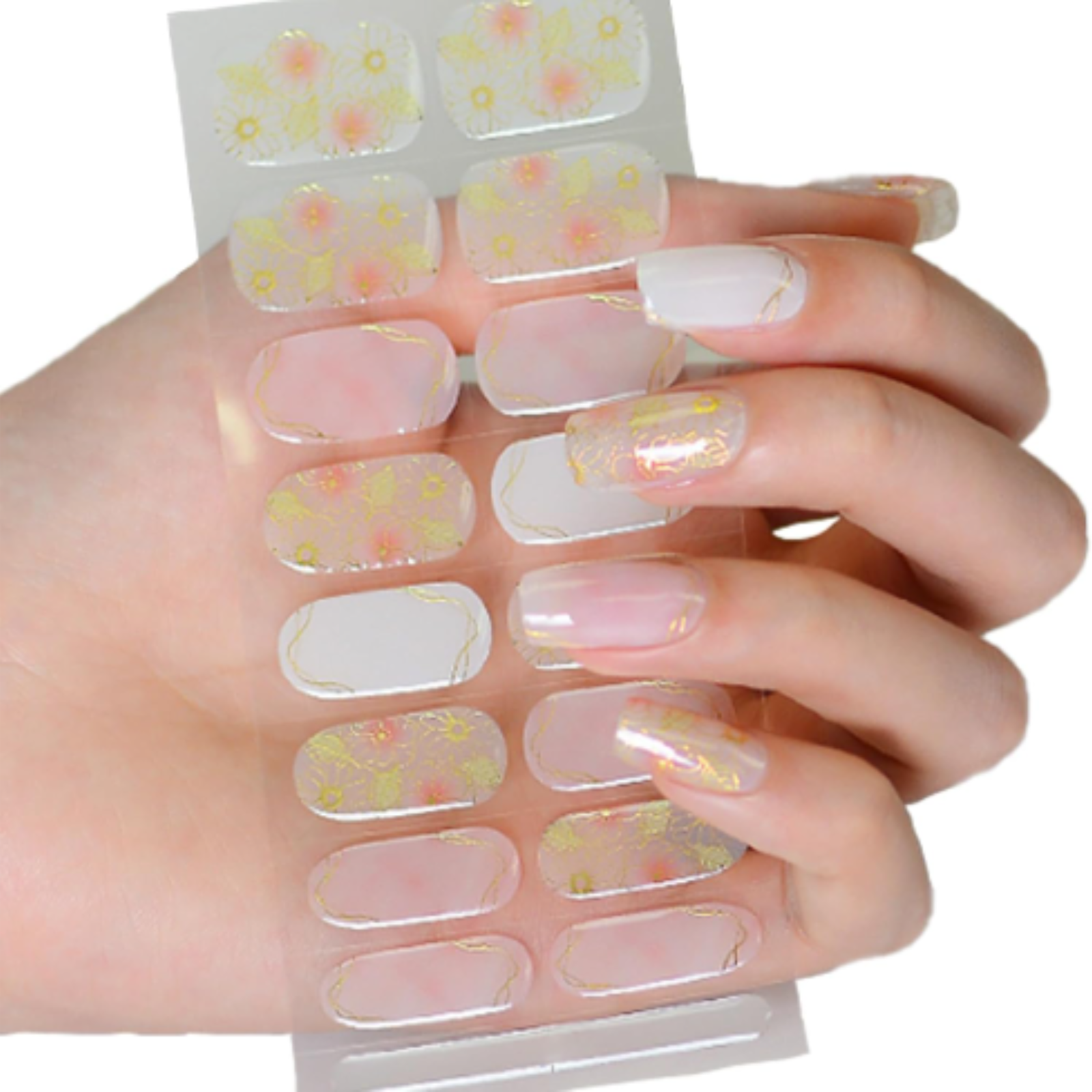 Полузакрытый гелевый стикер для ногтей, полузакрытый гелевый стикер для ногтей, требуется УФ/светодиодная лампа, упаковка гель-лака для ногтей, модный дизайн, женские наклейки для маникюра.