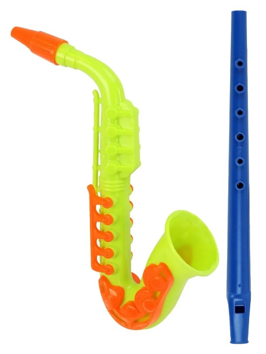 Набор музыкальных инструментов (флейта и саксофон), в пакет