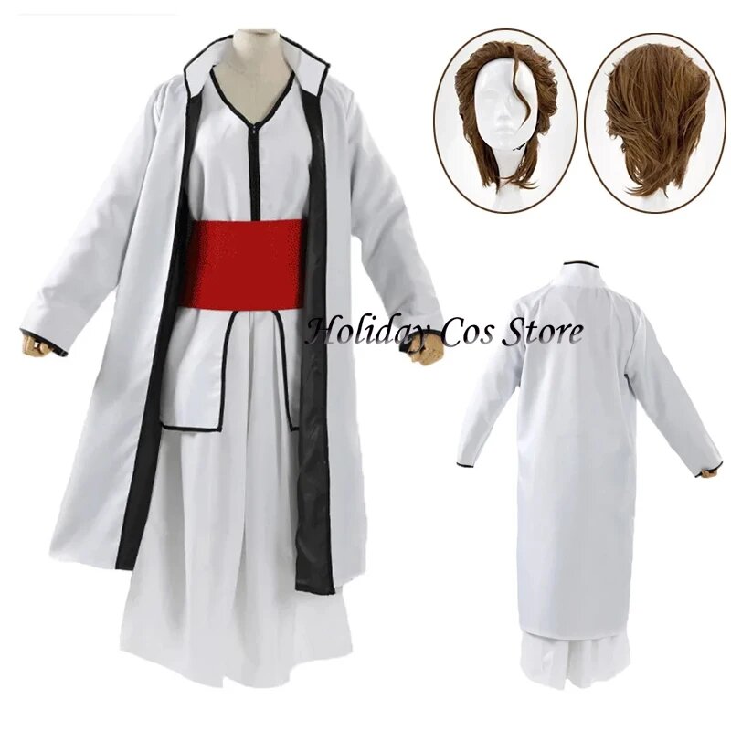 Аниме косплей Aizen Sousuke Arrancar Soul Society Gotei 13, униформа капитана, костюм на Хэллоуин, карнавал, ролевая игра, реквизит для вечеринки, костюм