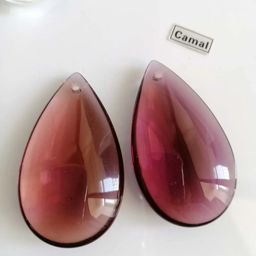 Camal, 8 шт, 50 мм, разноцветные призмы в форме капли воды для освещения люстры, Ловец Солнца, украшение, освещение, декор для домашней комнаты