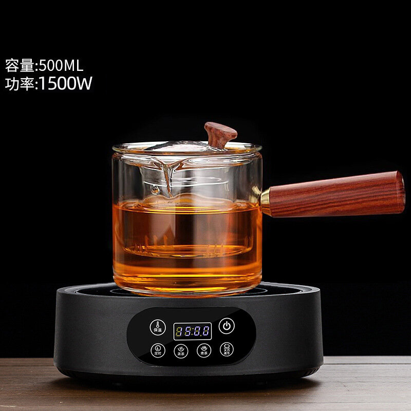 Электрическая керамическая плита Zhengmingtang 1500 Вт для дома, чайник с функцией кипячения воды, интегрированная функция приготовления на пару и кипячения, многофункциональный чайник.