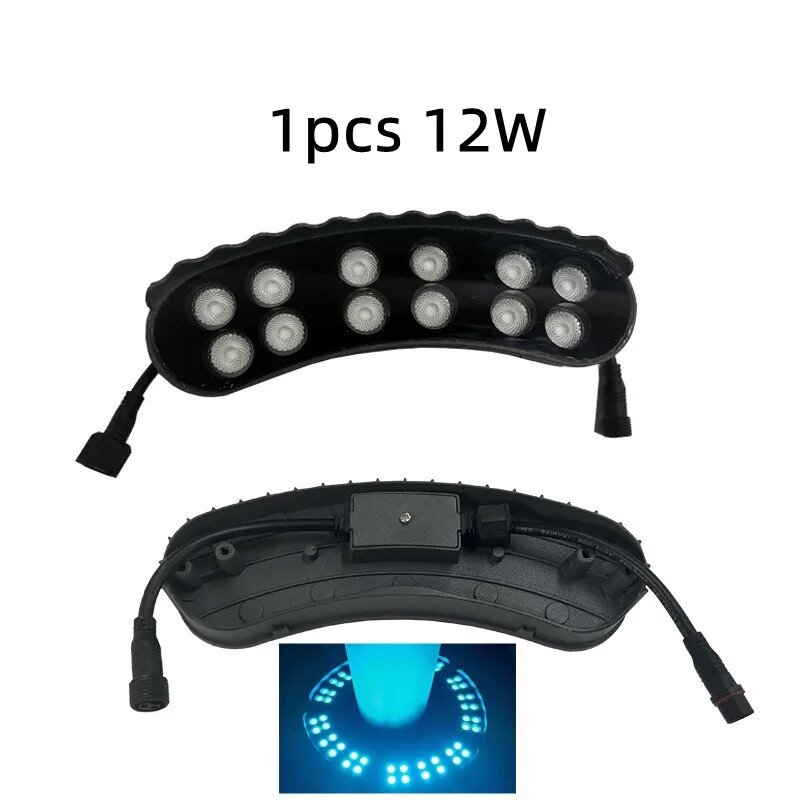 GDQHZ Уличная RGB лампа для подсветки деревьев 12Вт Blue, Bracket installation, 12W AC220-240V