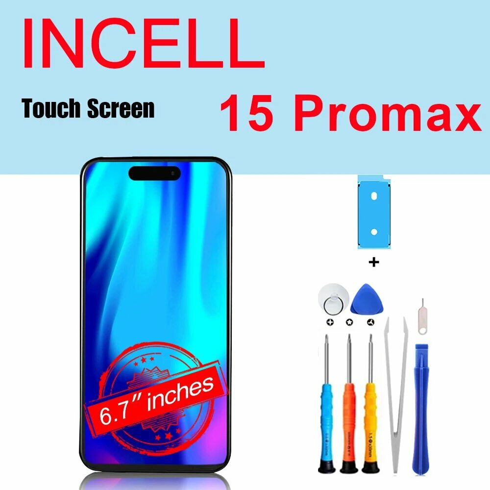 PINZHENG Высококачественный экран INCELL LCD OLED для iPhone 14 Pro 15 Plus 13 INCELL For i15ProMax