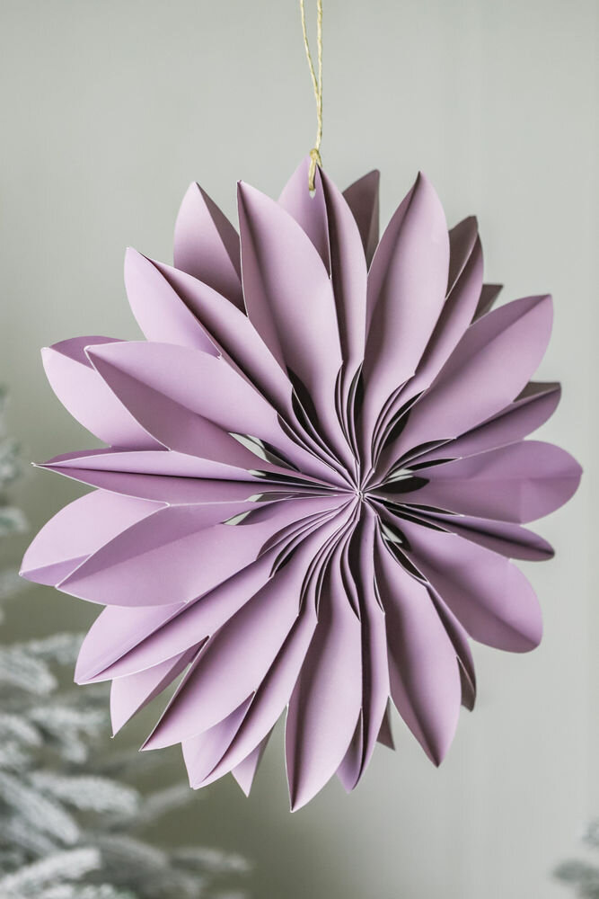 Бумажная звезда фэнси, сиреневая, 30 см, Edelman 1137221