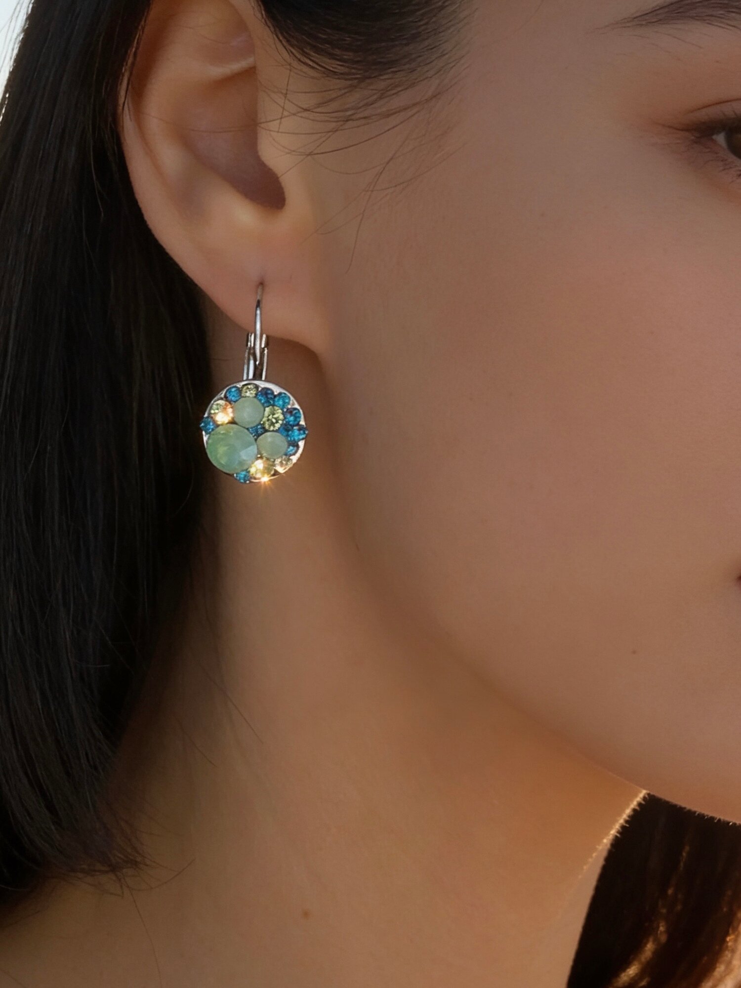 Серьги, кристаллы Swarovski