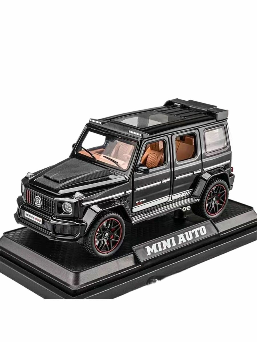Модель автомобиля Mercedes-Benz G800 Brabus коллекционная металлическая игрушка масштаб 1:32 золотойSS