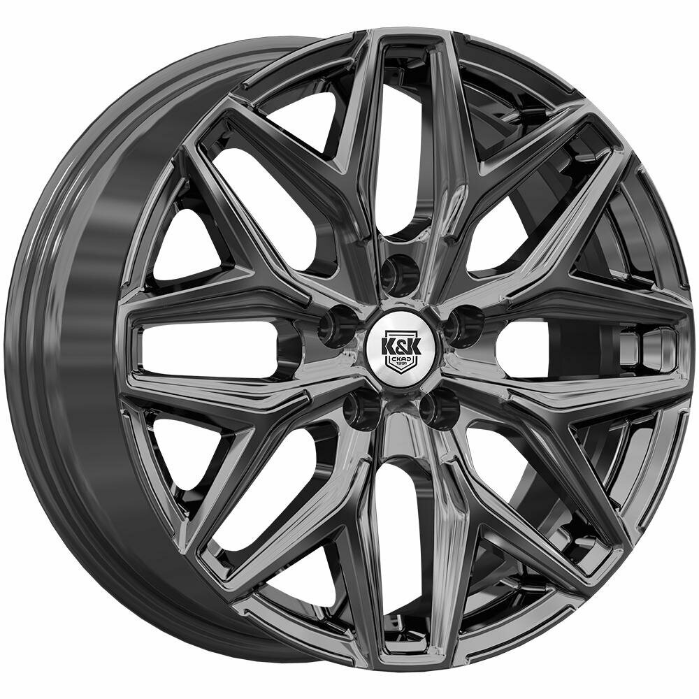 Диск автомобильный литой КиК Ариус 17x7 4x108 et42 dia63.35 Серый