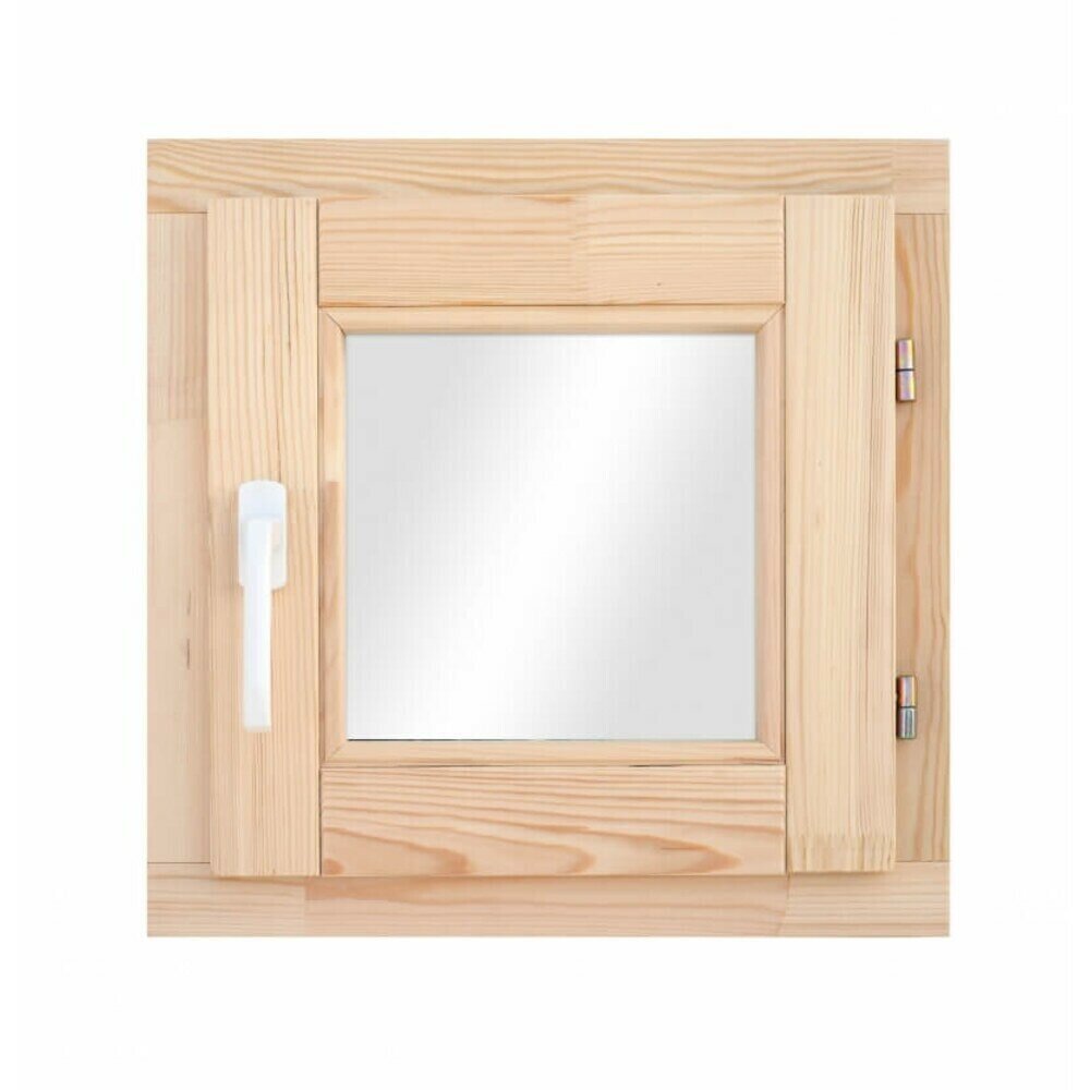 Окно деревянное 600х600х84 мм 1 створка поворотная