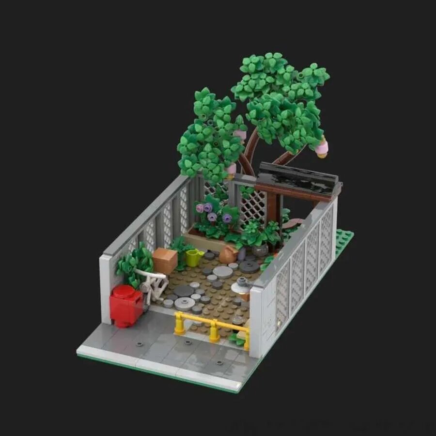 MOC Building The Alley Park Конструктор Пластиковый Блочный для детей 6-18 лет, Китай