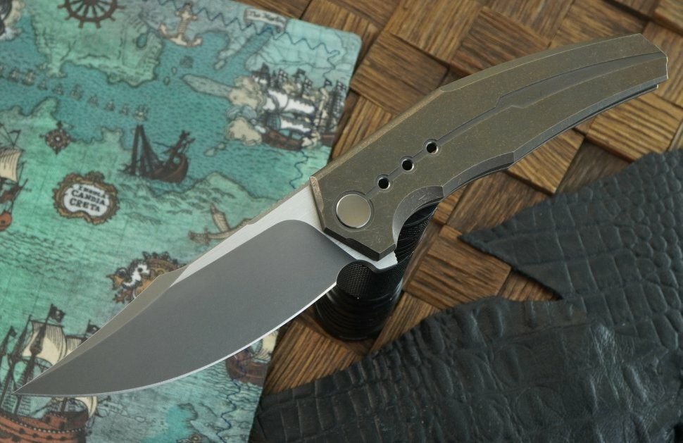 Складной нож We Knife Kyklos, сталь M390, S, рукоять титан