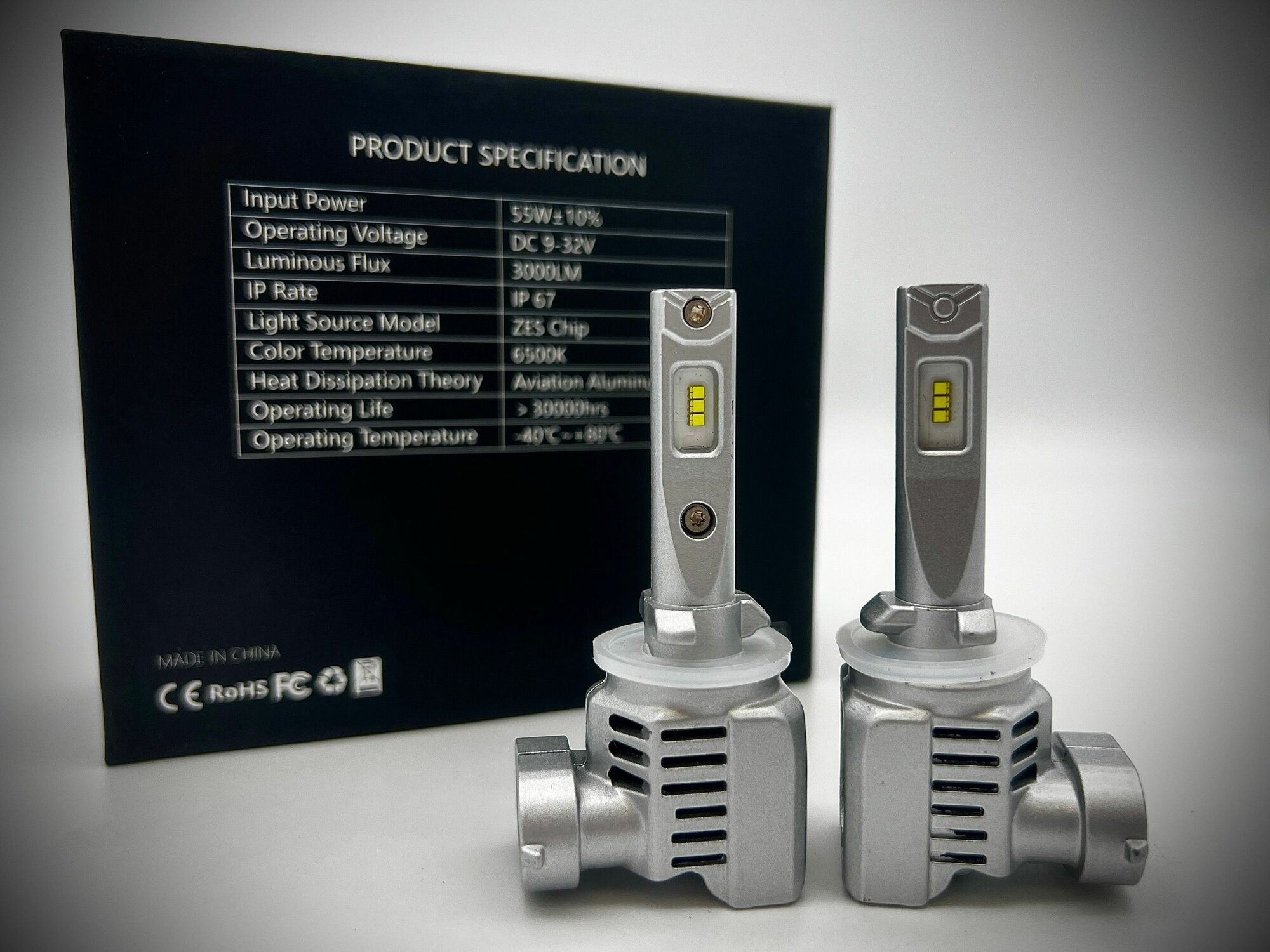 Светодиодные лампы H27 для противотуманок на SsangYong Actyon 2006-2020 , Led лампы для ПТФ, Лед лампочки для фар Н27