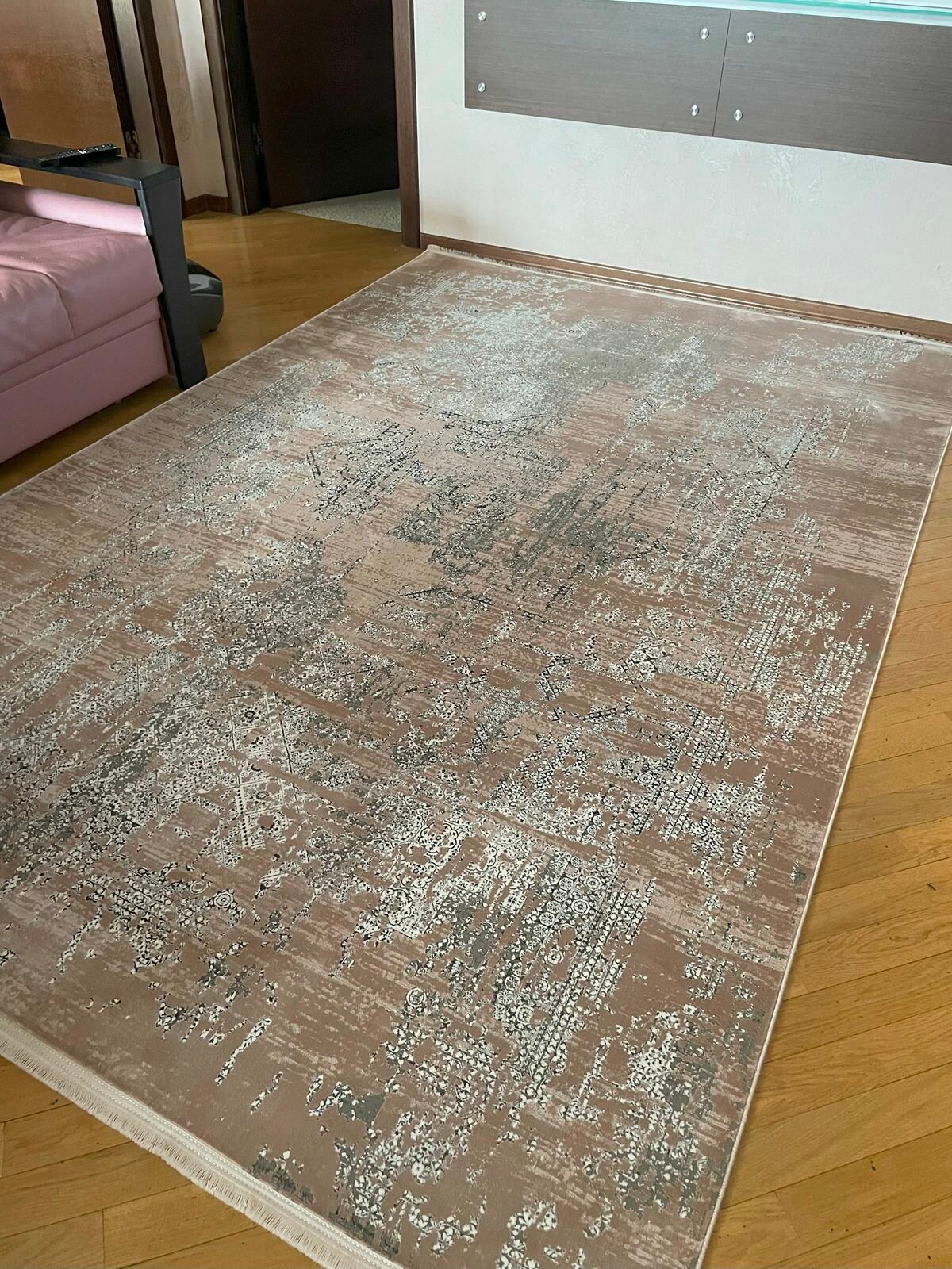 Ковер премиальный иранский высокоплотный, 2.5 на 3.5 м, на пол в спальню, гостиную, 100% хлопок, эвкалиптовый шелк, размер 250 х 350 см